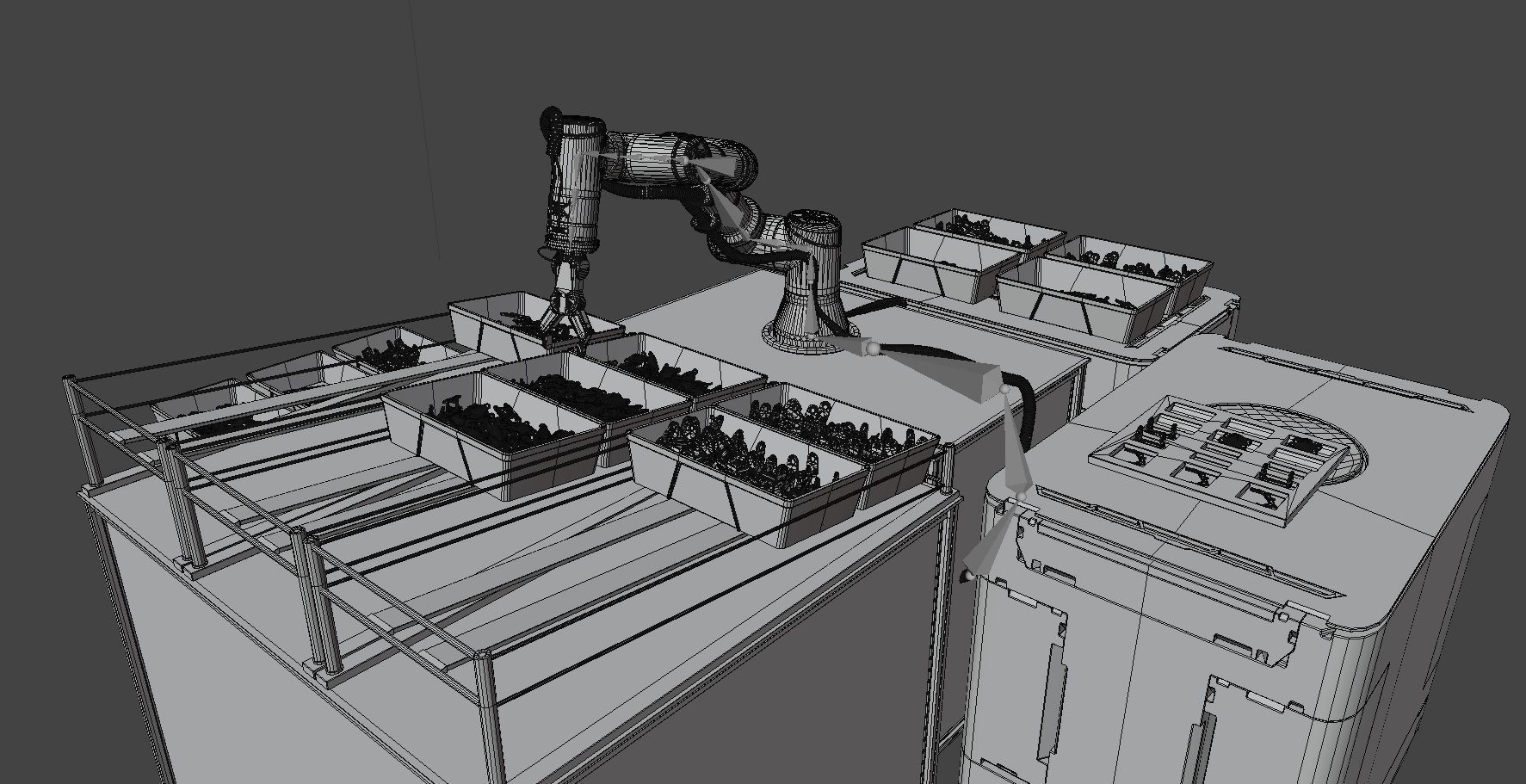 3D model Industrial Packing Machine Collection VR / AR / low-poly ...