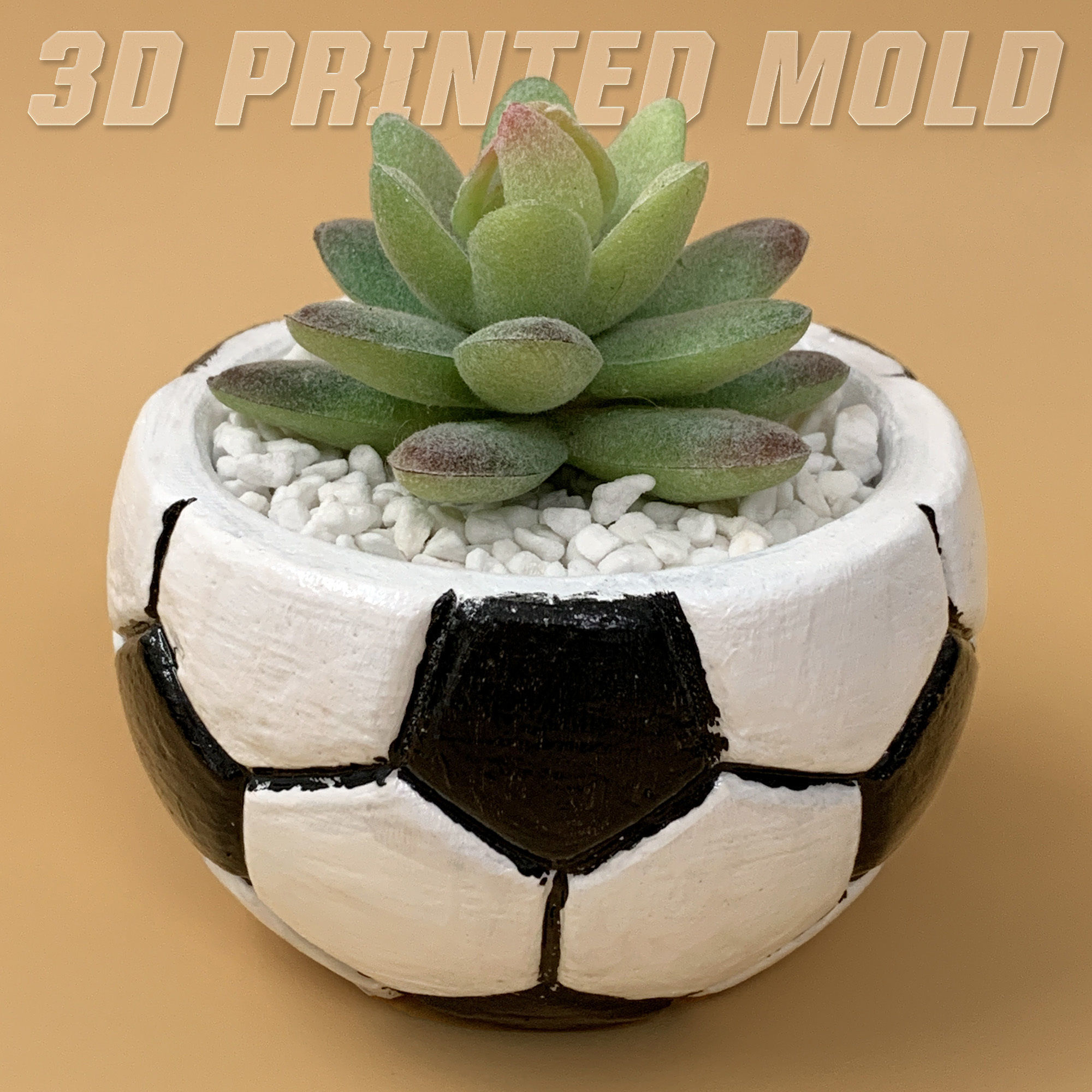 Soccer Ball Planter mold - 3D Pot Printing 3D model 3D printable | CGTrader