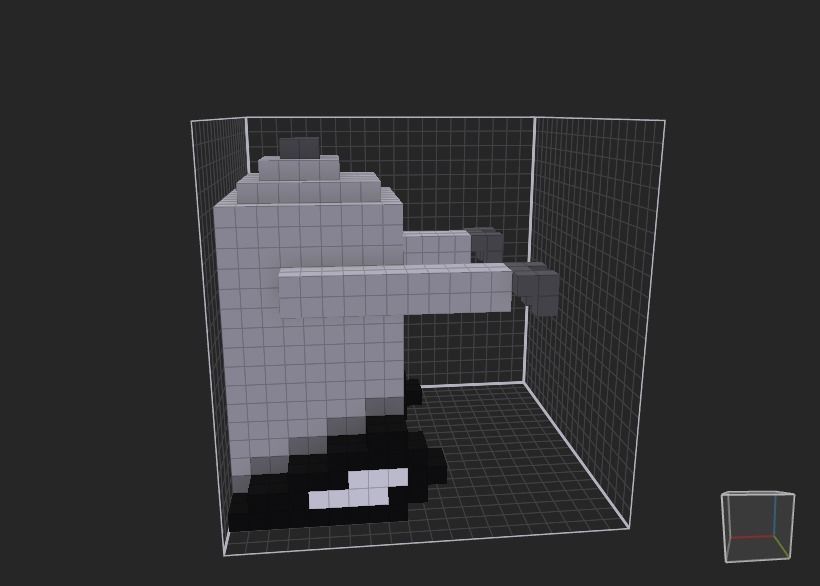 3D model Simple voxel 3D robot VR / AR / low-poly | CGTrader