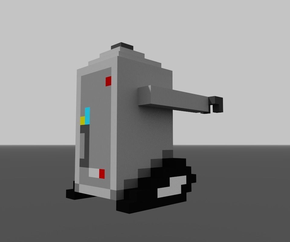 3D model Simple voxel 3D robot VR / AR / low-poly | CGTrader