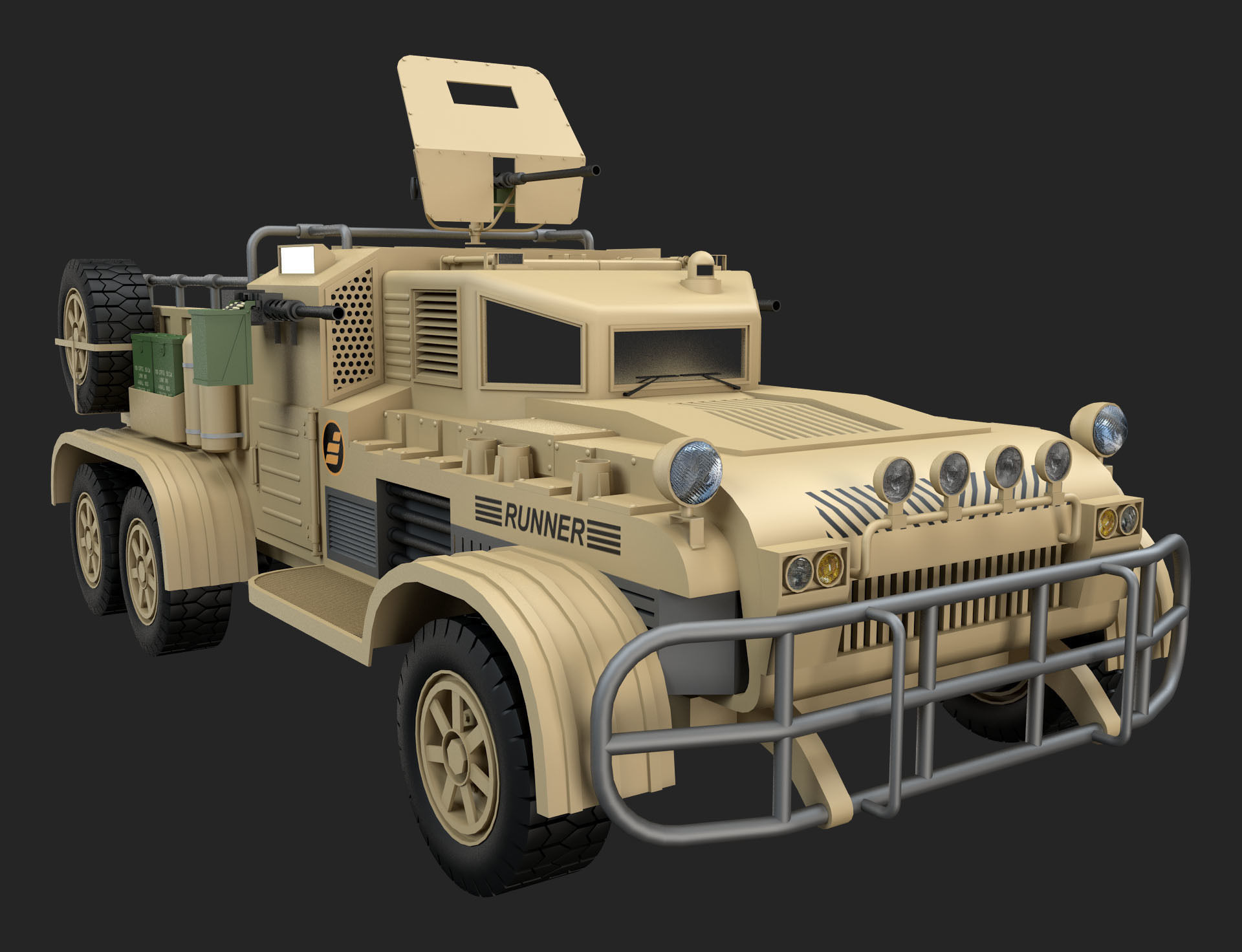 Desert Runner Concept 3D model | CGTrader