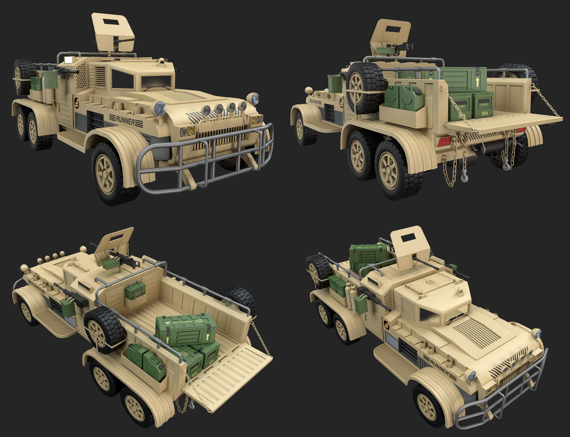 Desert Runner Concept 3D model | CGTrader