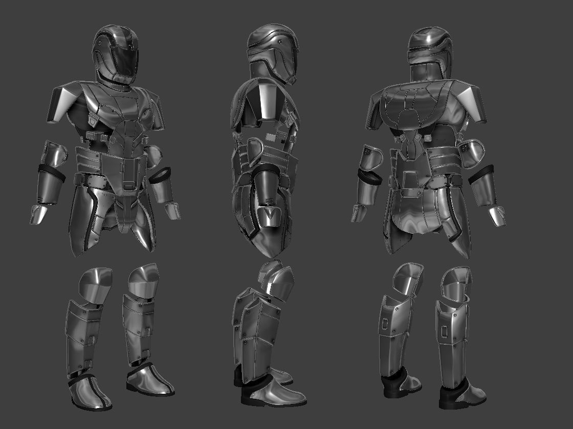 Sith Trooper KOTOR Full Size Props Armor STL Files 3D model 3D ...