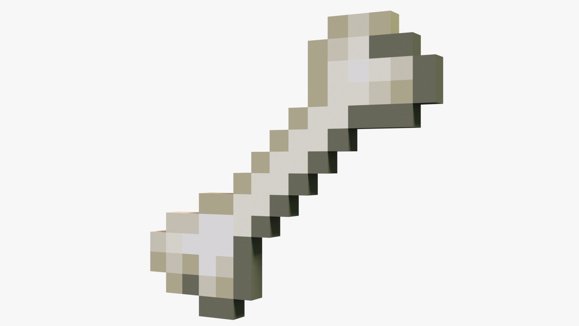 3D model Minecraft Bone VR / AR / low-poly | CGTrader