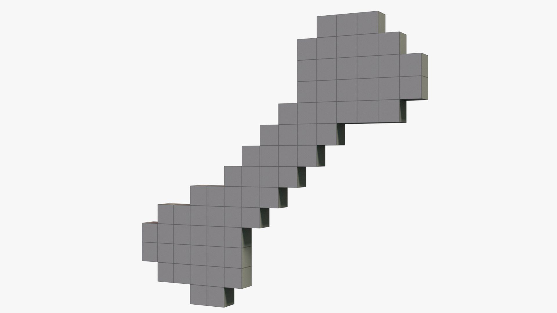 3D model Minecraft Bone VR / AR / low-poly | CGTrader