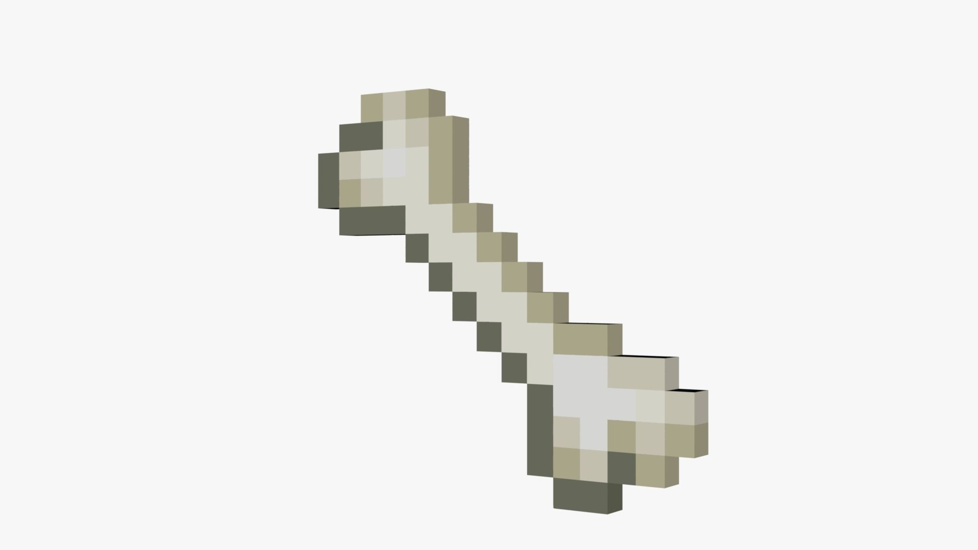 3D model Minecraft Bone VR / AR / low-poly | CGTrader