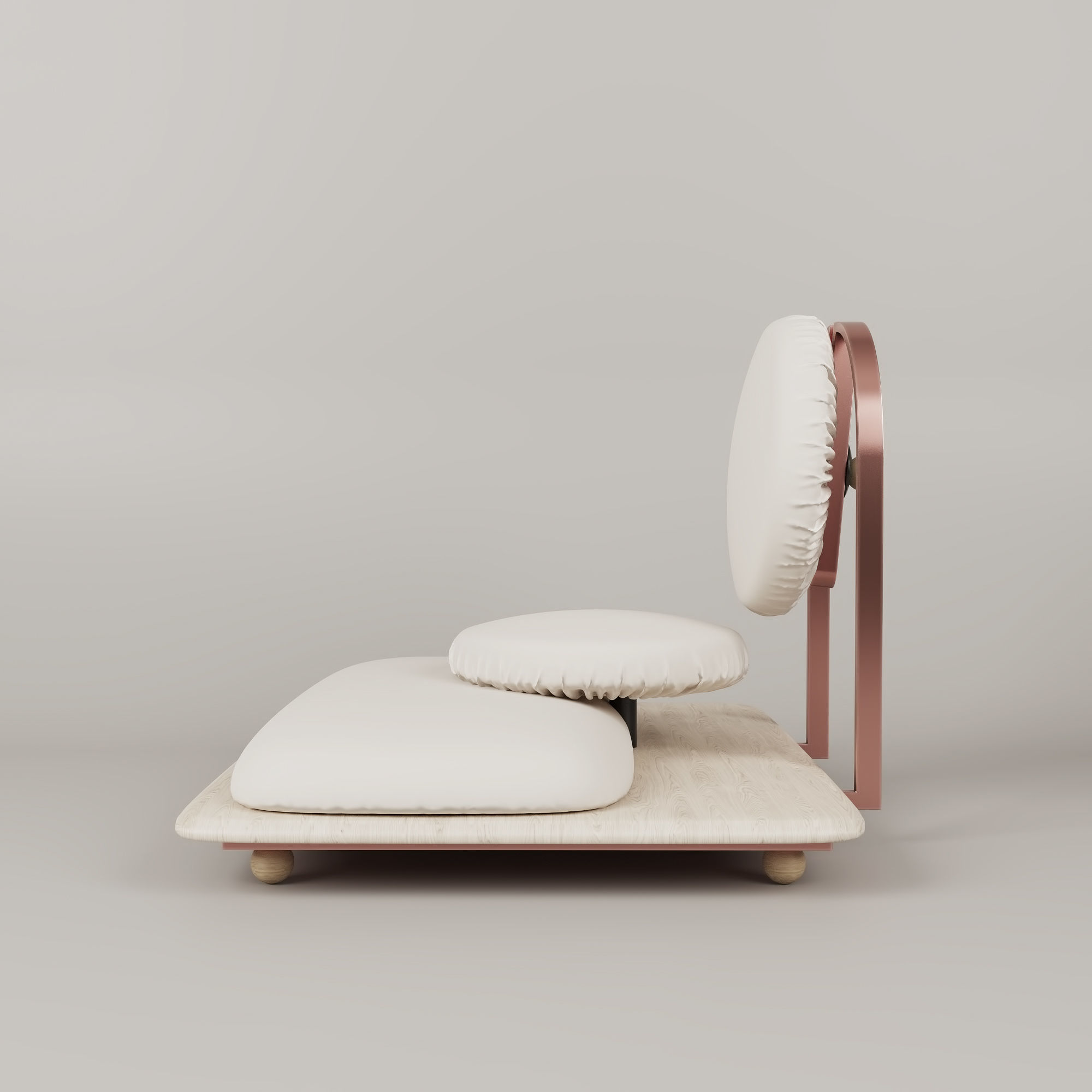 Asana Ground Chair by Mario Milana for Les Ateliers Courbet free 3D ...