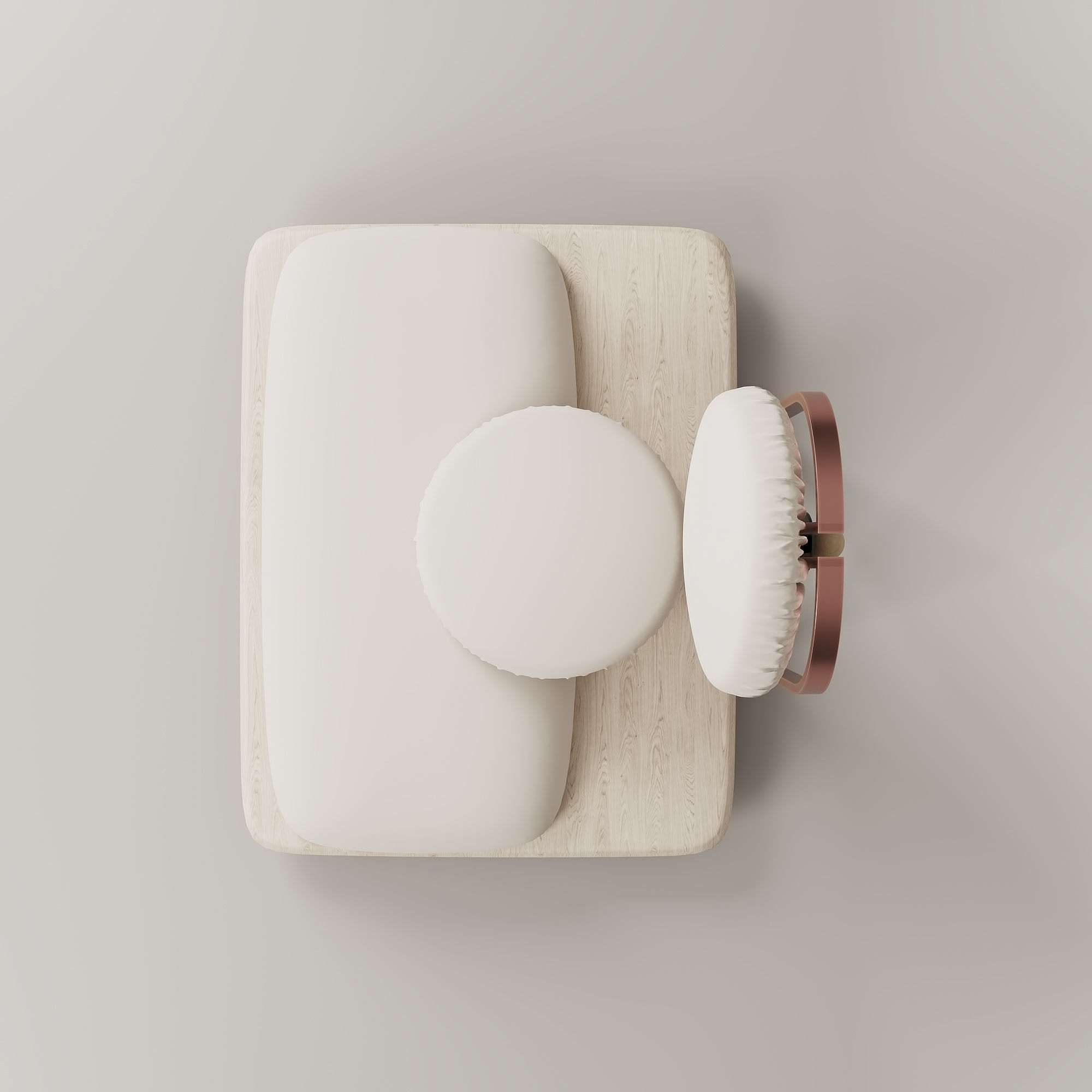 Asana Ground Chair by Mario Milana for Les Ateliers Courbet free 3D ...