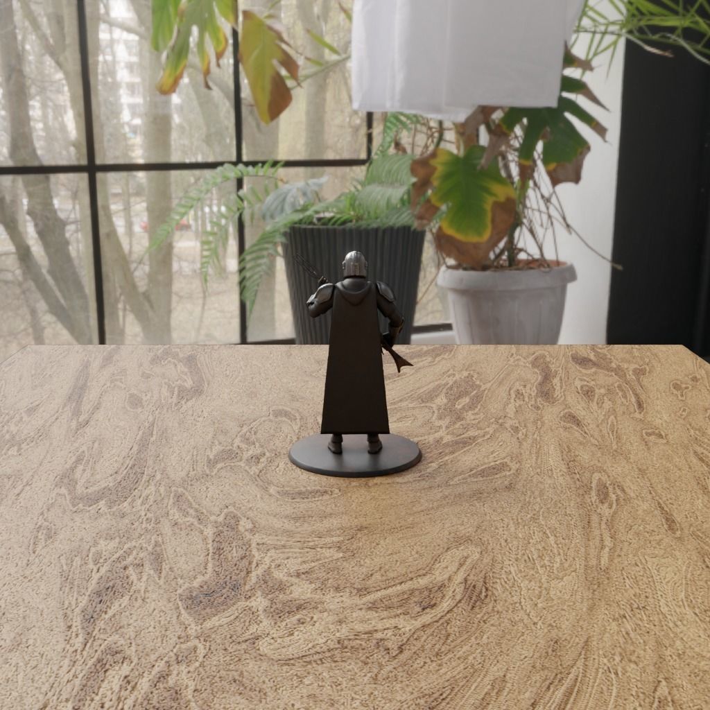 3D model The Mandalorian Mini-Figure VR / AR / low-poly | CGTrader