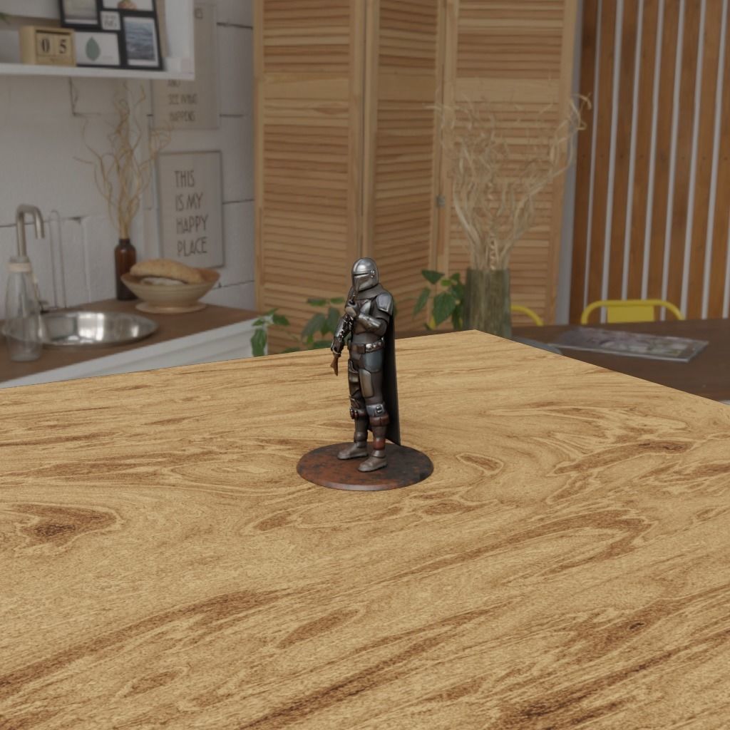 3D model The Mandalorian Mini-Figure VR / AR / low-poly | CGTrader