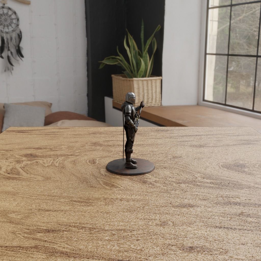 3D model The Mandalorian Mini-Figure VR / AR / low-poly | CGTrader