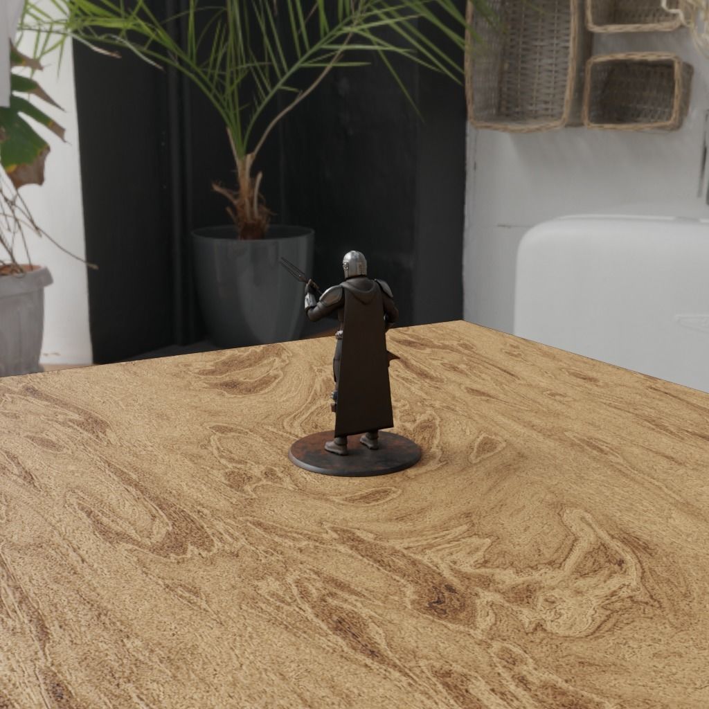 3D model The Mandalorian Mini-Figure VR / AR / low-poly | CGTrader