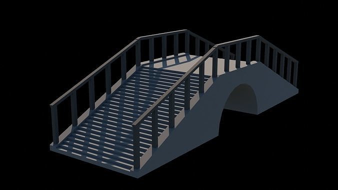 Low Poly Bridge free VR / AR / low-poly 3D model | CGTrader