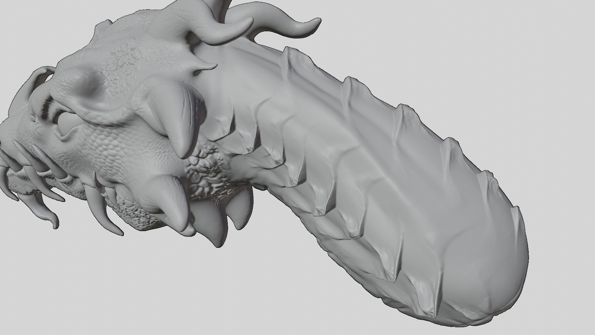 Dragon head free 3D model | CGTrader