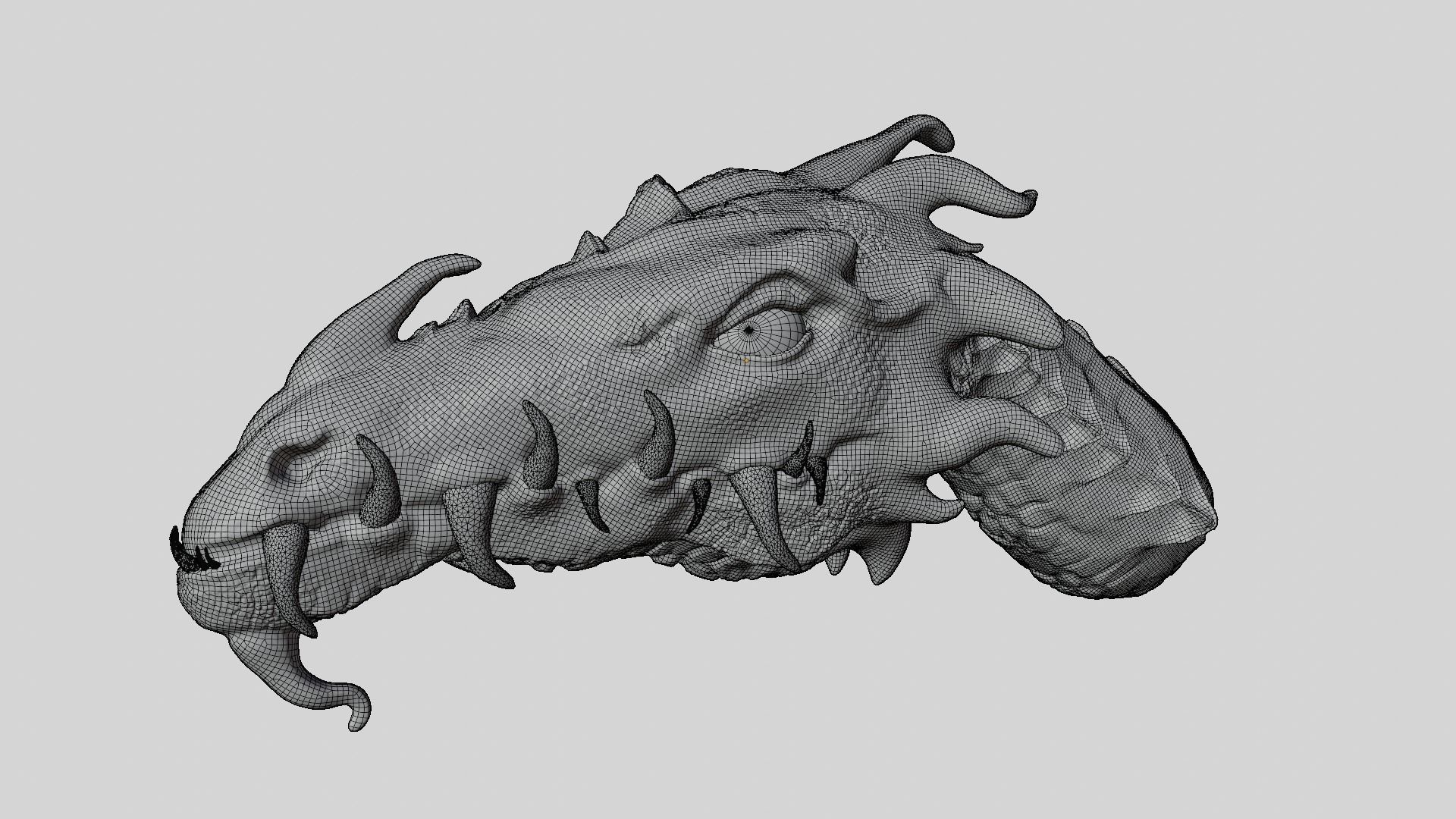 Dragon head free 3D model | CGTrader