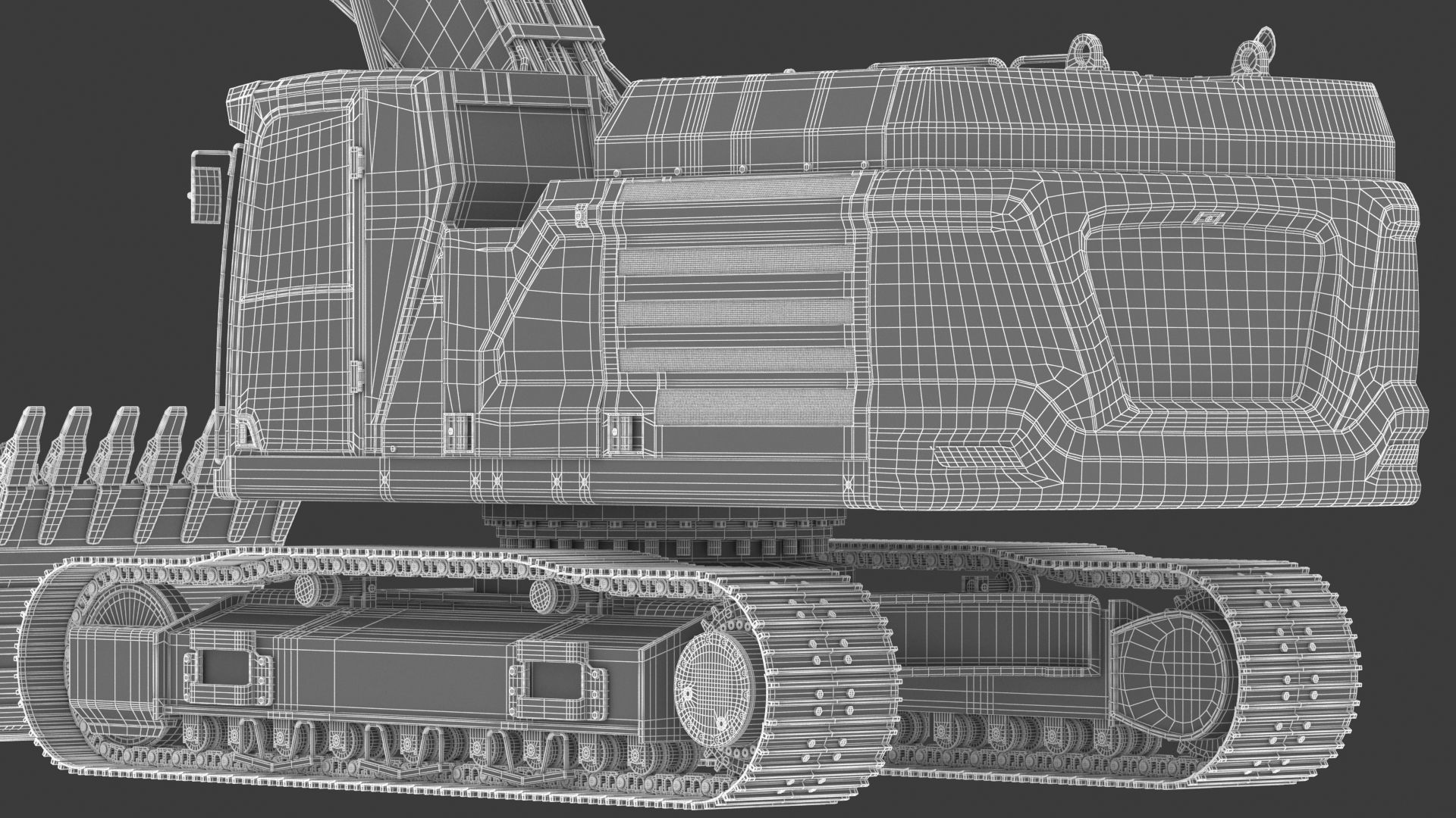 Crawler Excavator Generic 02 3D model | CGTrader