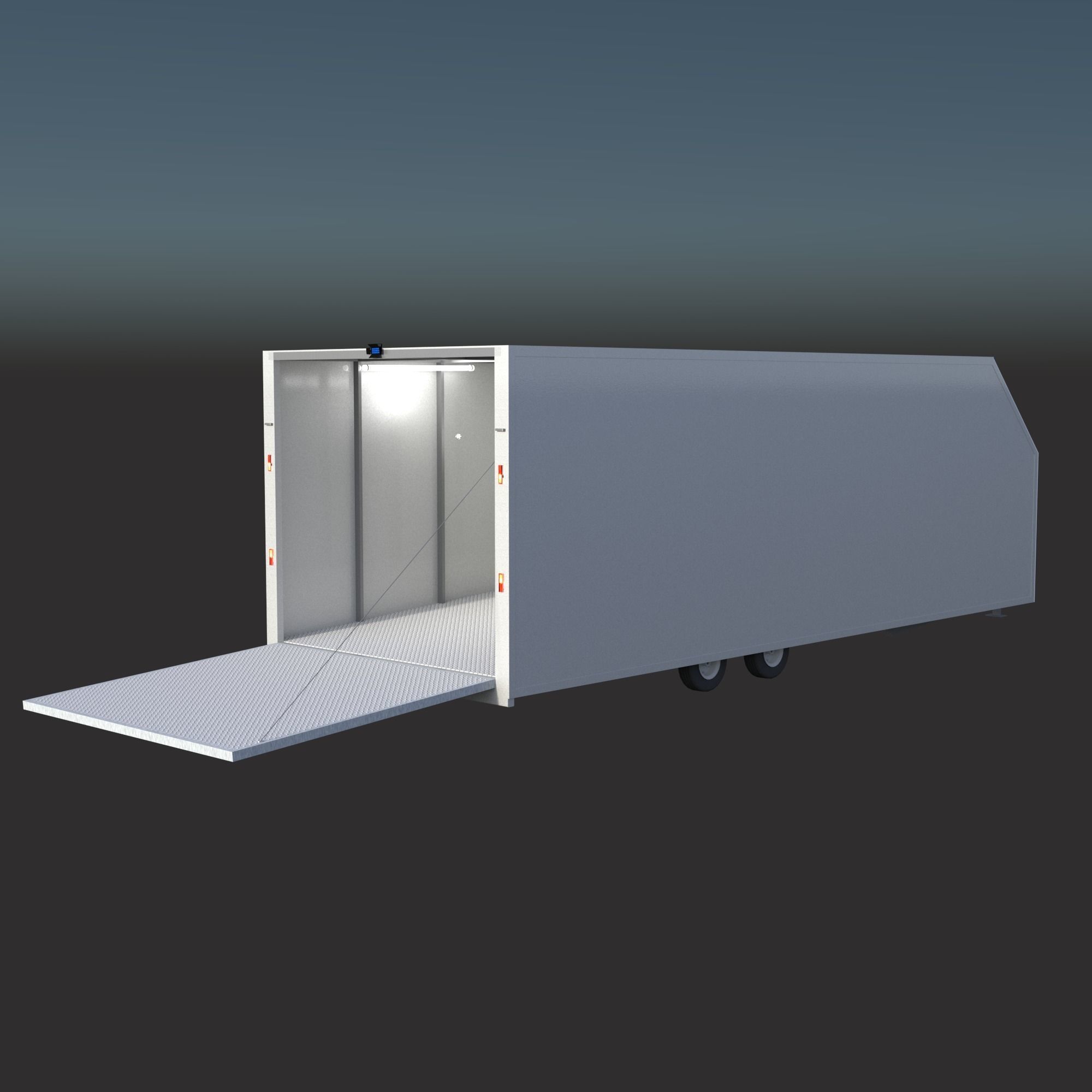 Car Trailer ready project for build or use into any game 3D model ...