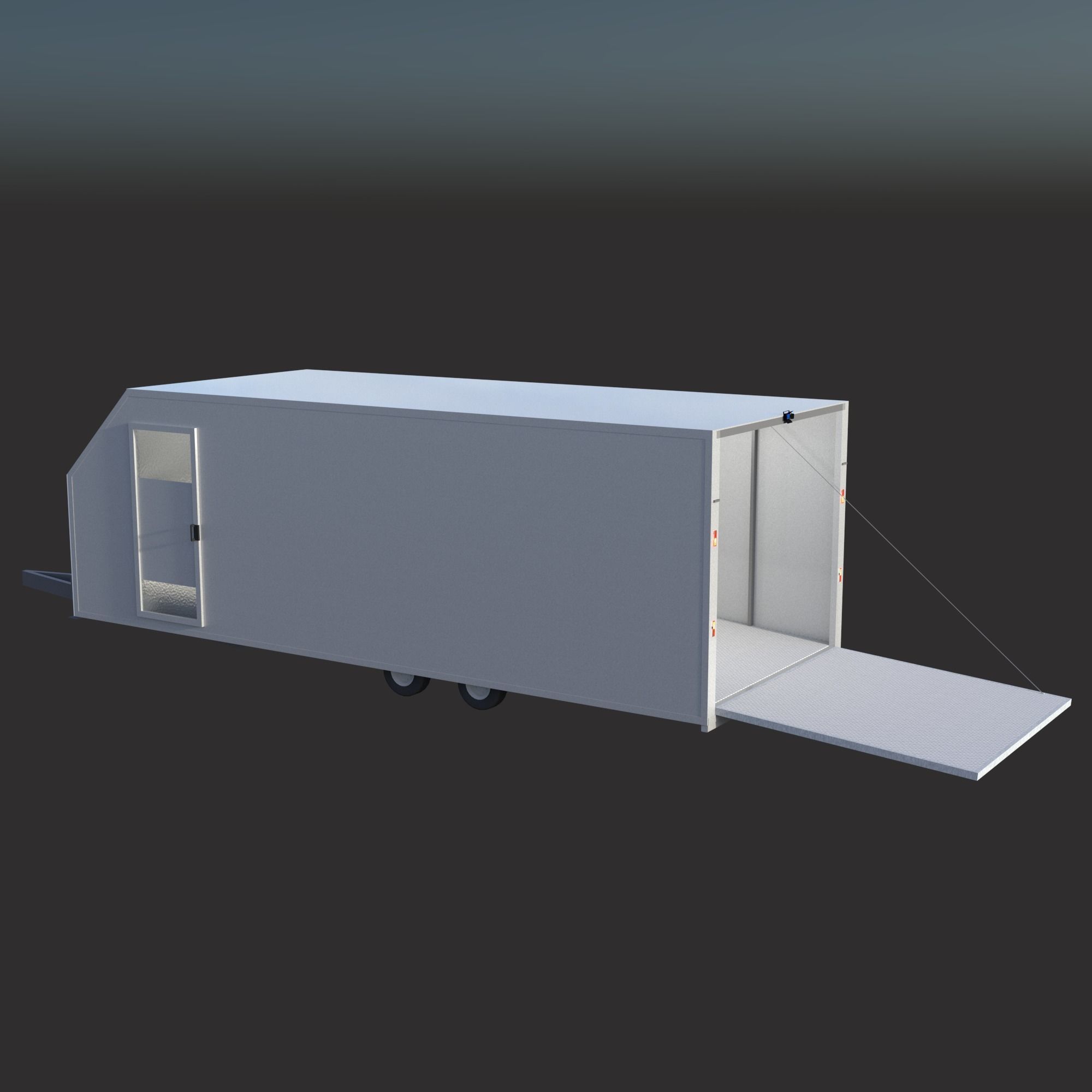 Car Trailer ready project for build or use into any game 3D model ...
