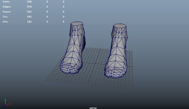Female Foot Lowpoly free VR / AR / low-poly 3D model | CGTrader