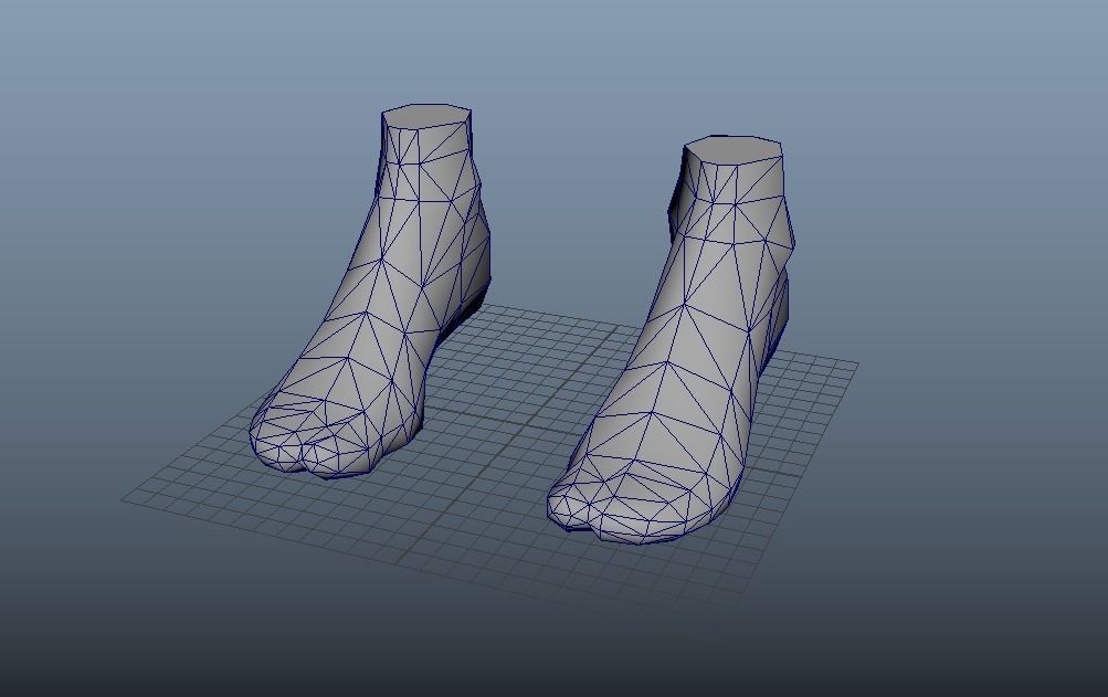 Female Foot Lowpoly free VR / AR / low-poly 3D model | CGTrader