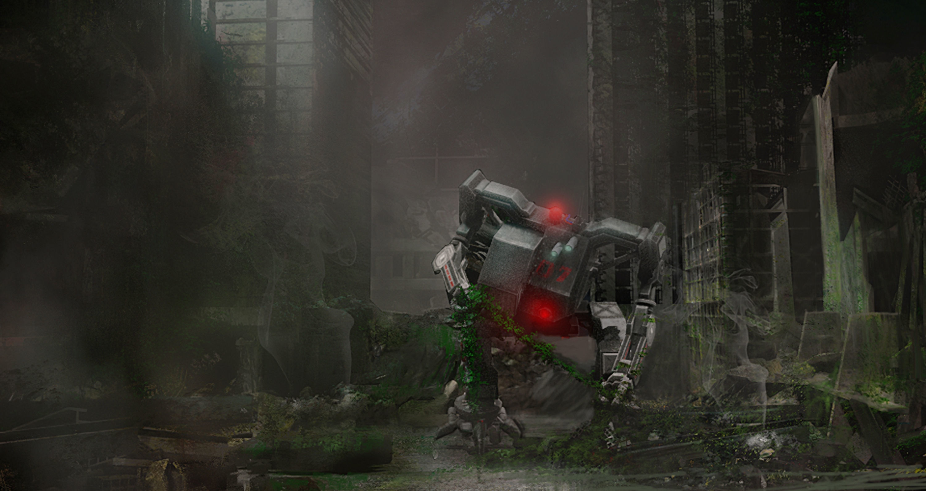 3D model Cyberpunk mech VR / AR / low-poly | CGTrader