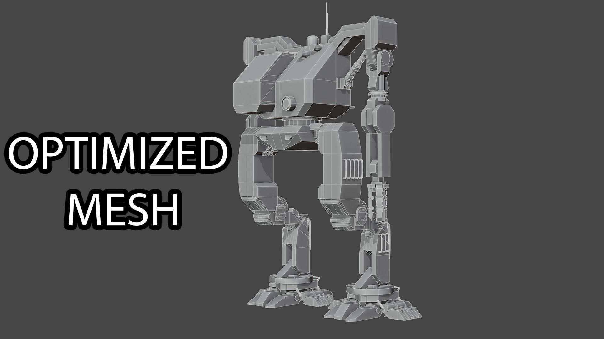 3D model Cyberpunk mech VR / AR / low-poly | CGTrader