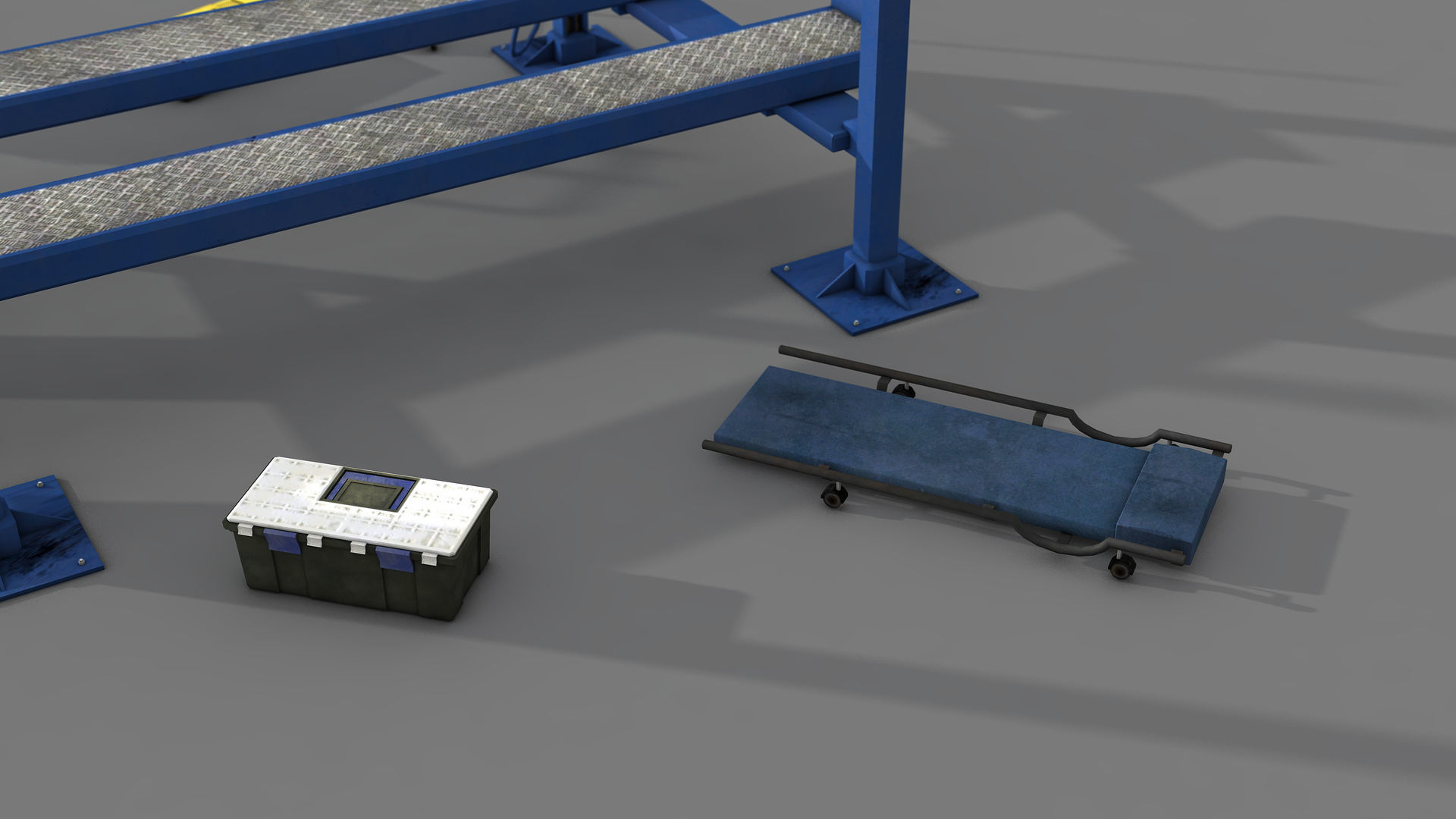 3D model Auto Repair Shop Lowpoly Car Service 3D Models Collection VR ...