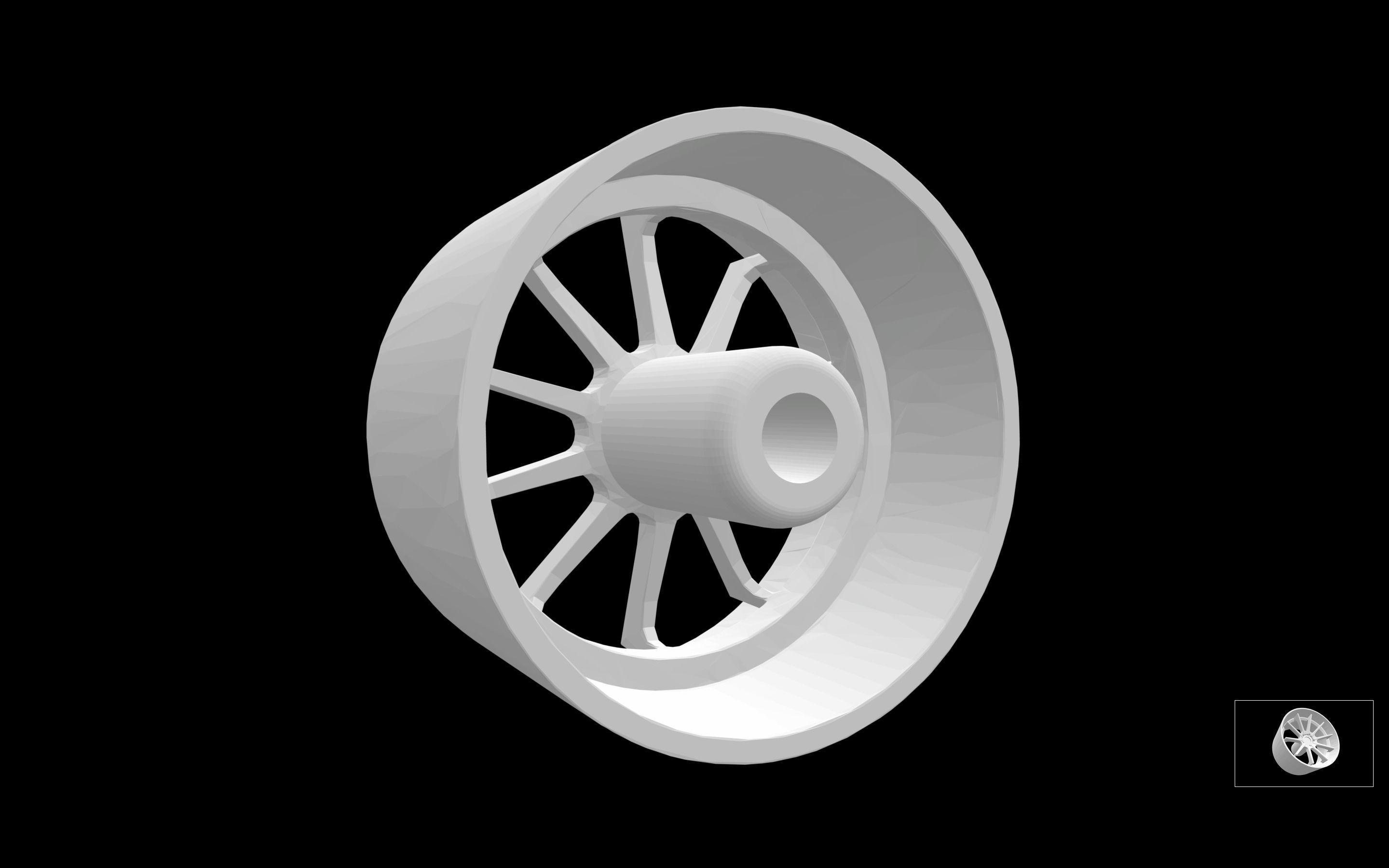 ferrada fr4 scalable and printable rims 3D model 3D printable | CGTrader