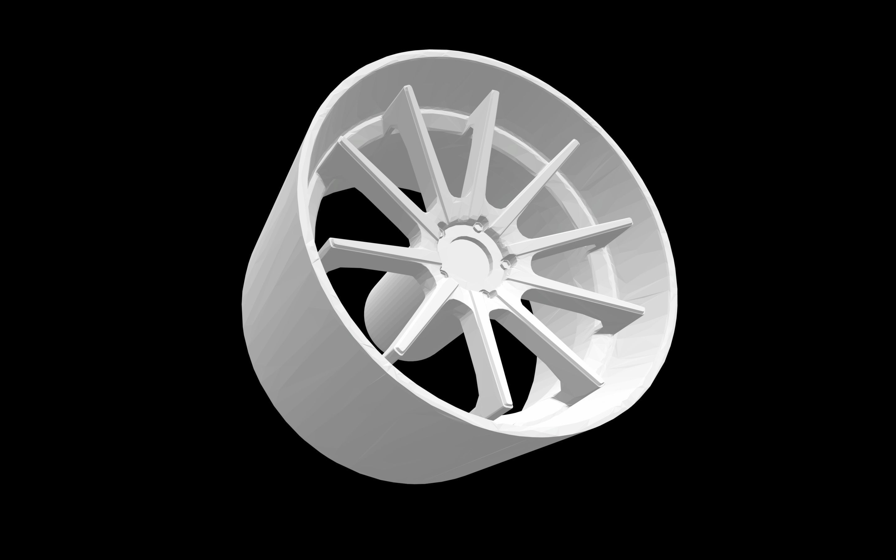 ferrada fr4 scalable and printable rims 3D model 3D printable | CGTrader