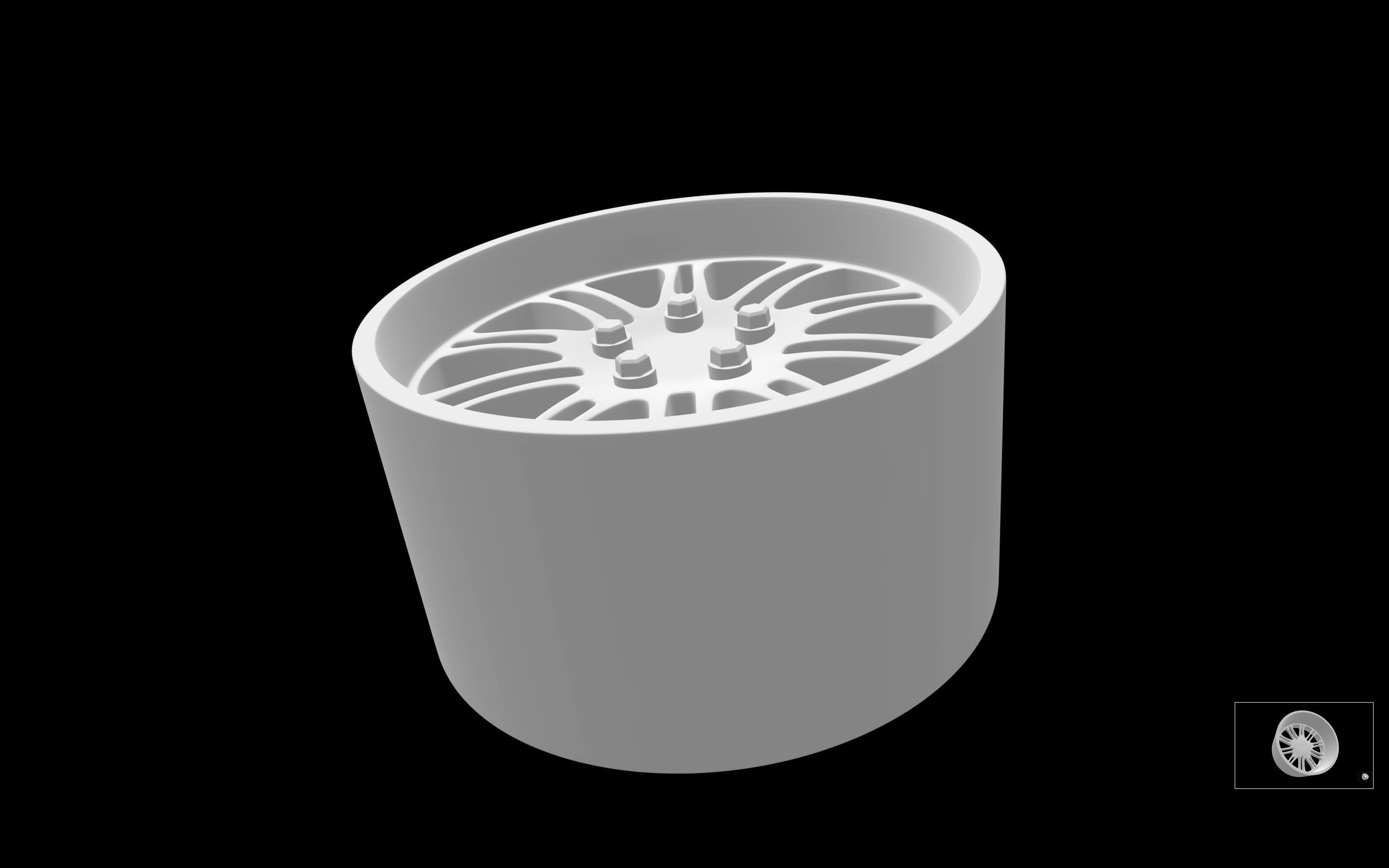 Bavarian style 67 scalable and printable rims 3D model 3D printable ...