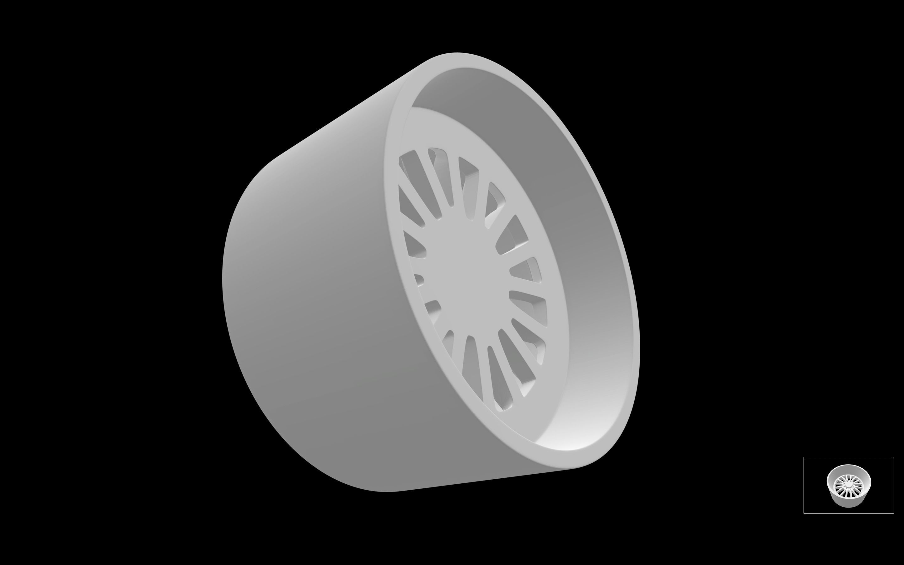 Cali Off-road Summit scalable and printable rims 3D model 3D printable ...