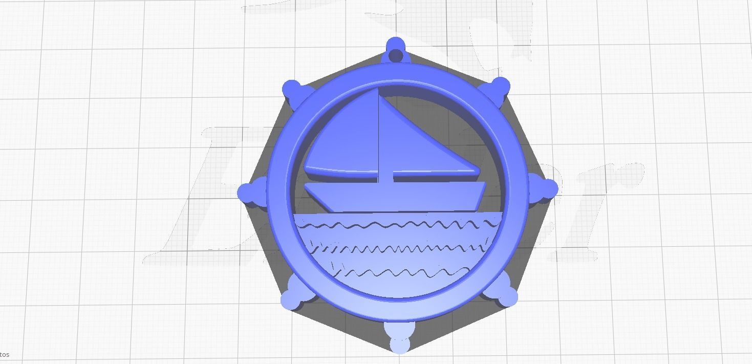 BOAT KEYCHAIN 3D model 3D printable | CGTrader