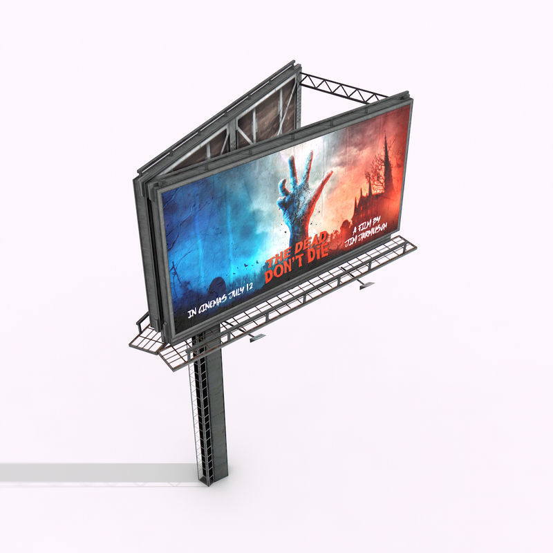 3D model Lowpolygonal Street Billboards 3D Models VR / AR / low-poly ...