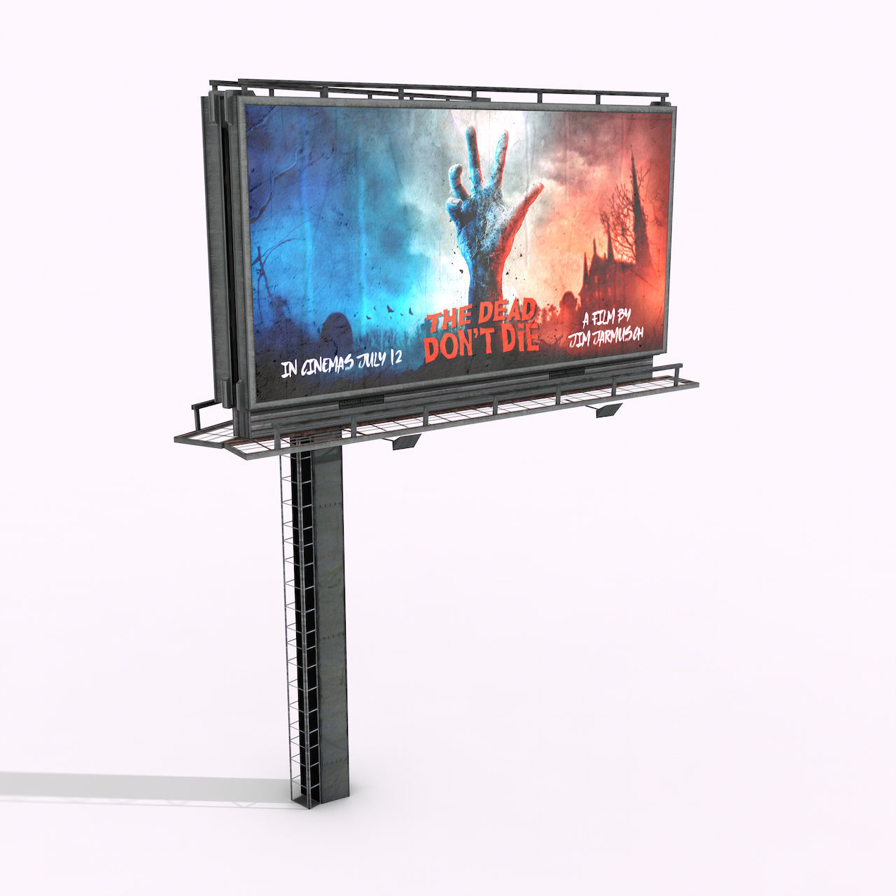3D model Lowpolygonal Street Billboards 3D Models VR / AR / low-poly ...