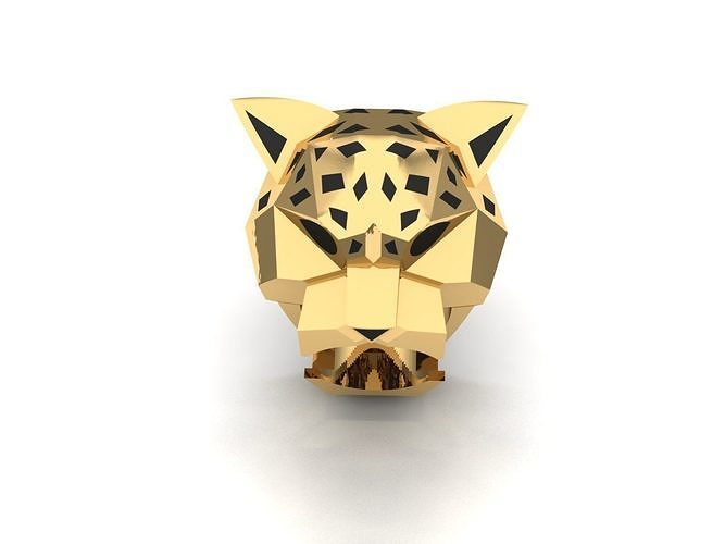 Leopard Head 3D model 3D printable | CGTrader