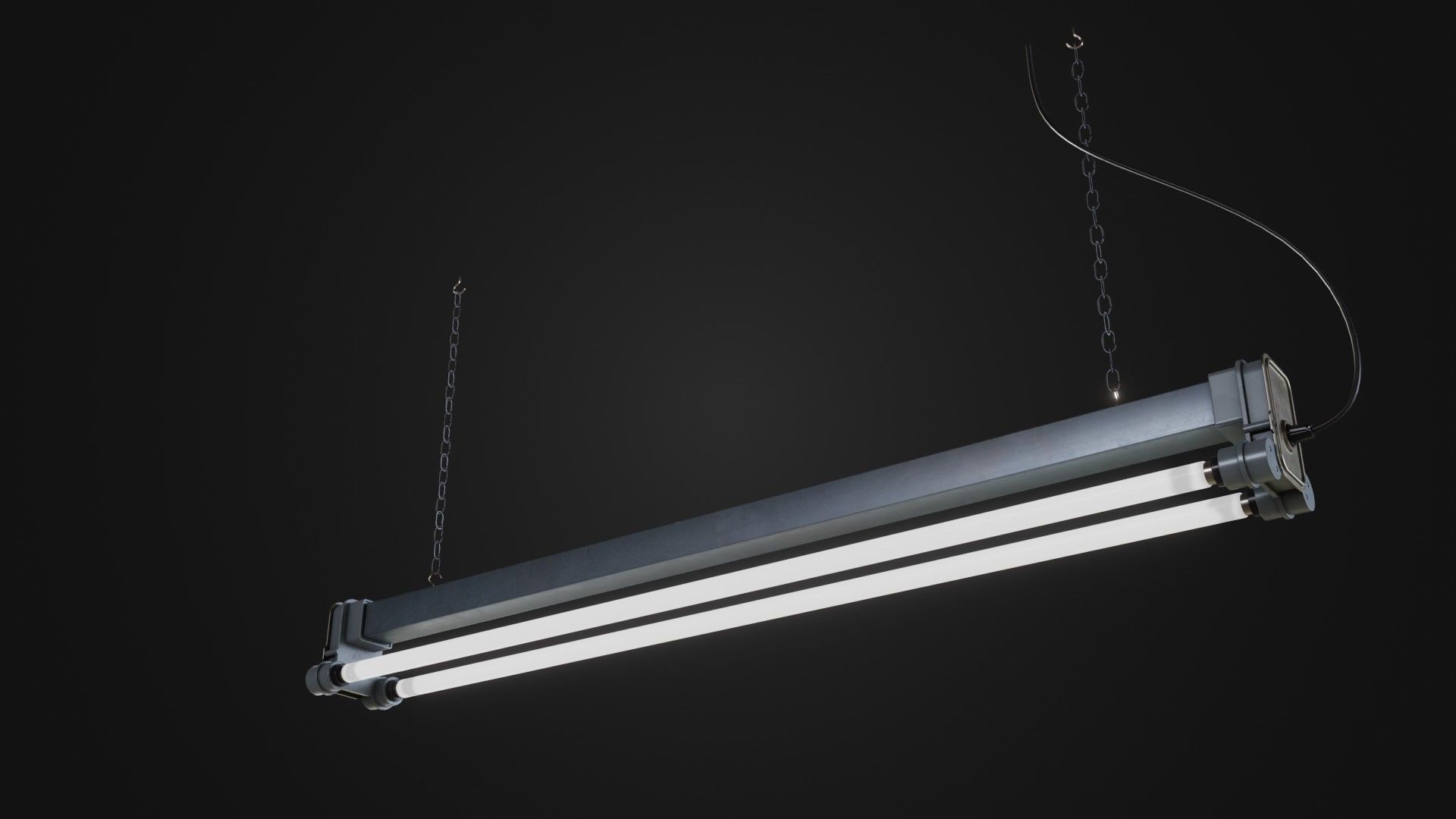 3D model Fluorescent ceiling light 01 VR / AR / low-poly | CGTrader