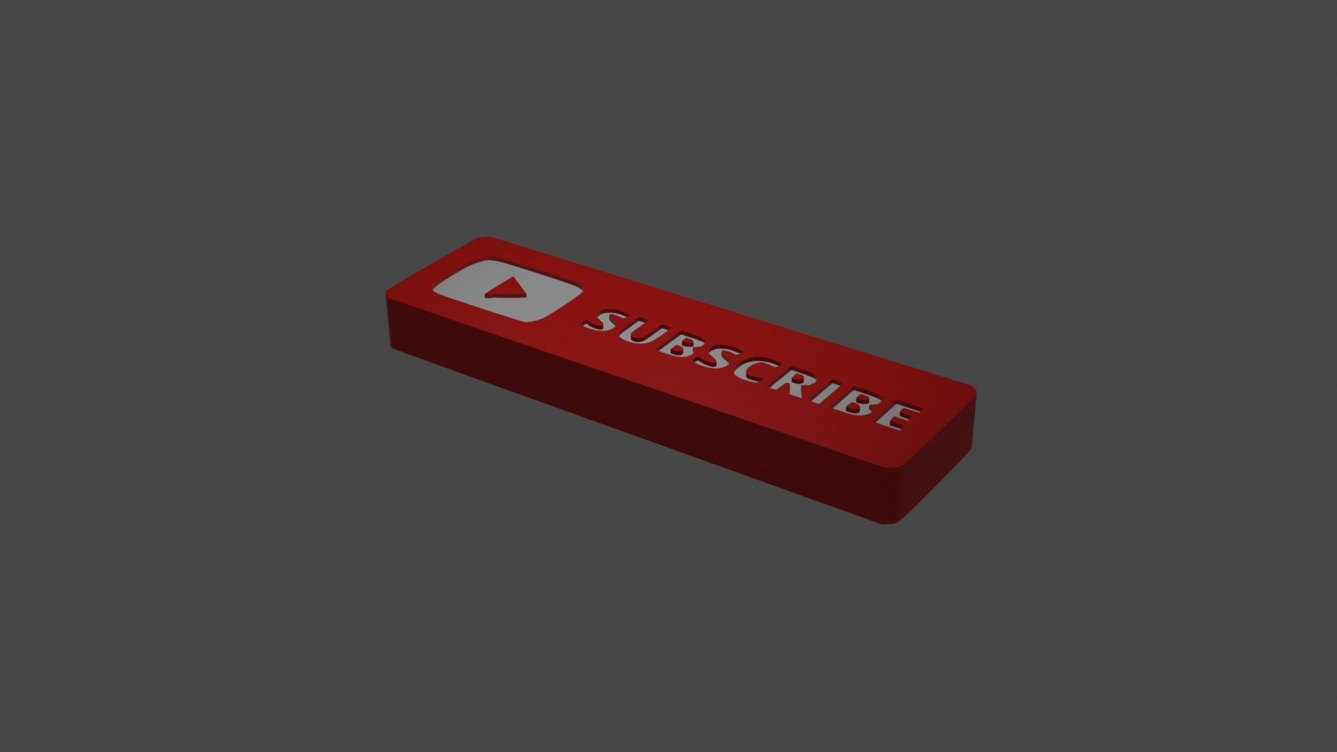 Logo Subscribe Youtube 3D model | CGTrader