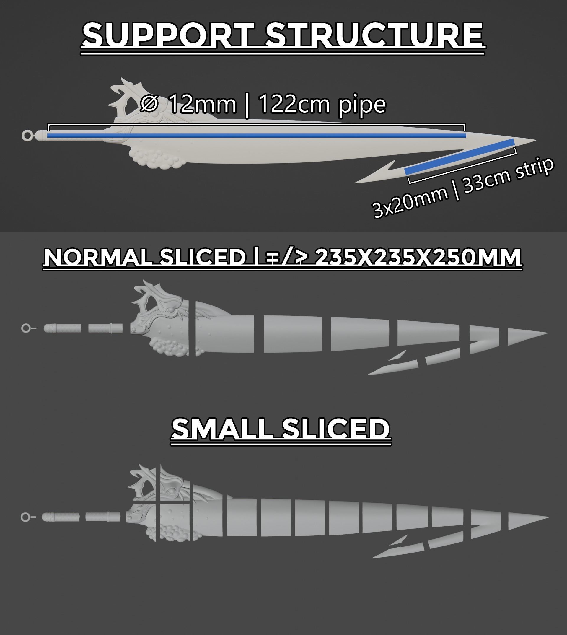 Tidus Brotherhood Sword - Final Fantasy X 3D model 3D printable | CGTrader