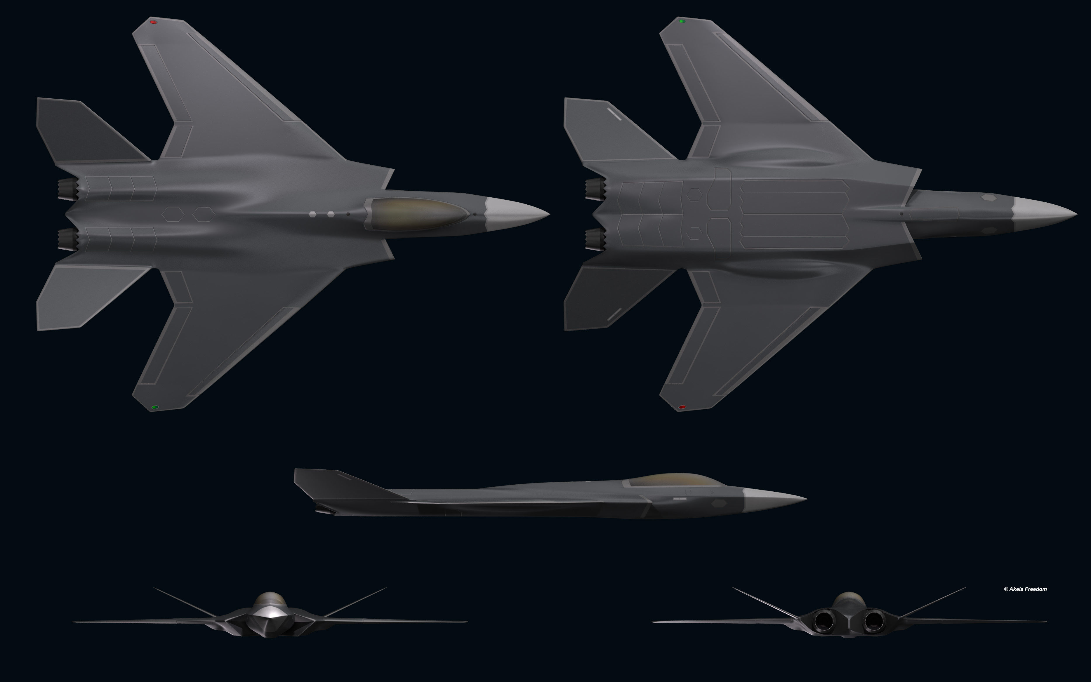 FCAS Future Combat Air System 3D model animated | CGTrader