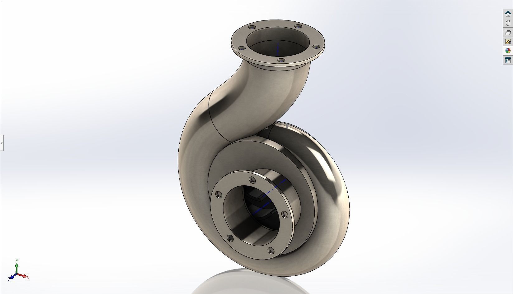 Centrifugal pump Solidworks 3D model rigged | CGTrader