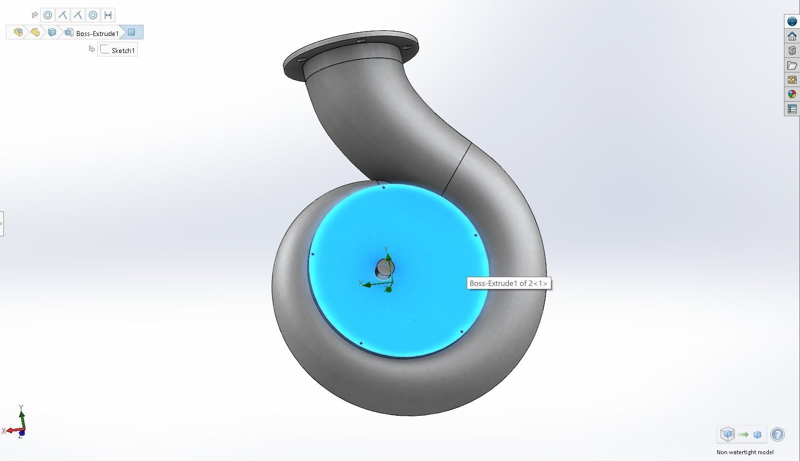 Centrifugal pump Solidworks 3D model rigged | CGTrader