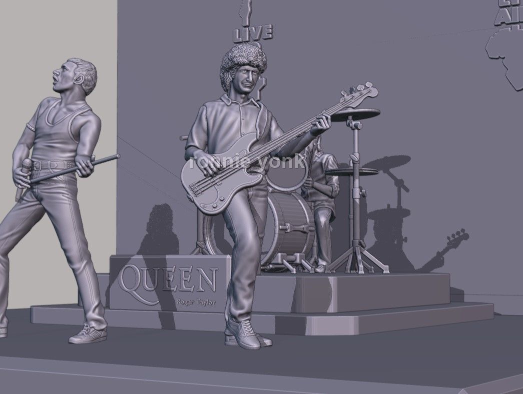 Freddie Mercury - Queen 3D printing 3D model 3D printable | CGTrader