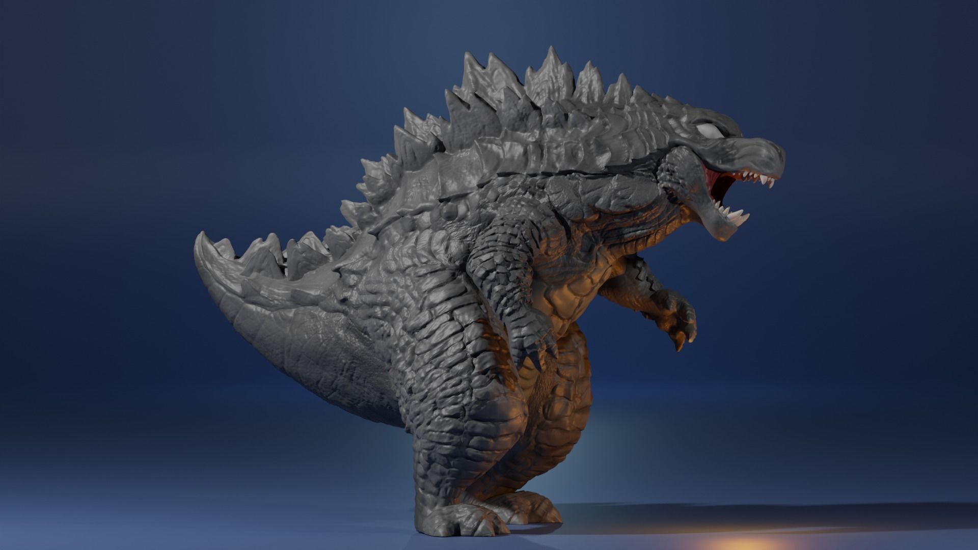 godzilla 3D model 3D printable | CGTrader
