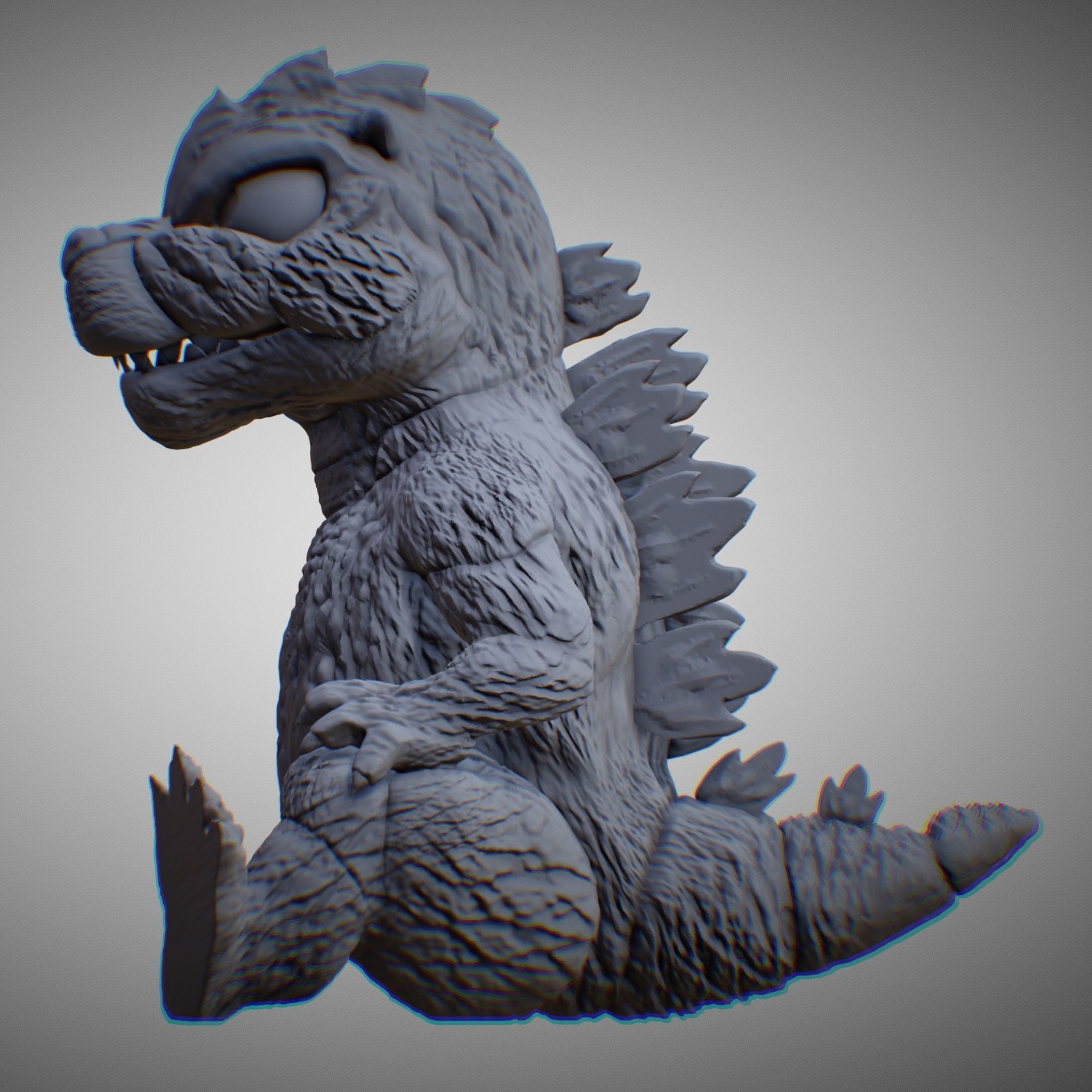 godzilla 3D model 3D printable | CGTrader