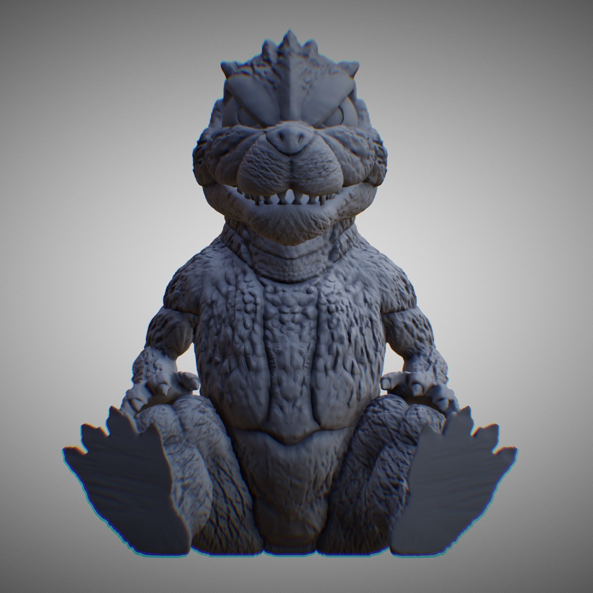 godzilla 3D model 3D printable | CGTrader
