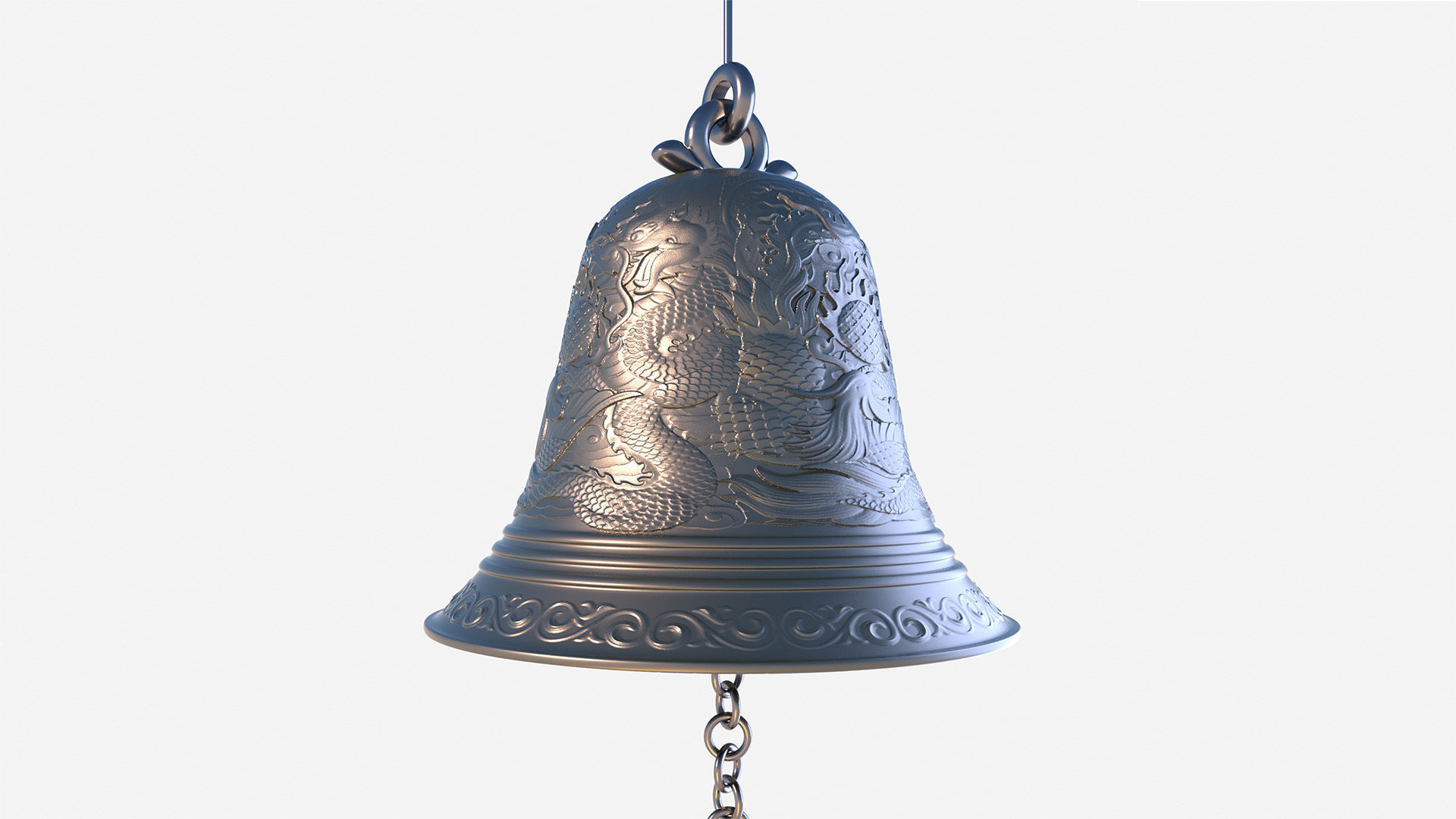 Asian Traditional Bell 3D model | CGTrader