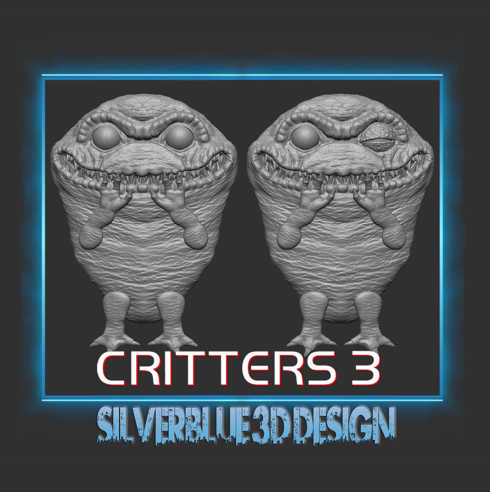 Flat Krite Critters 3 3D model 3D printable | CGTrader