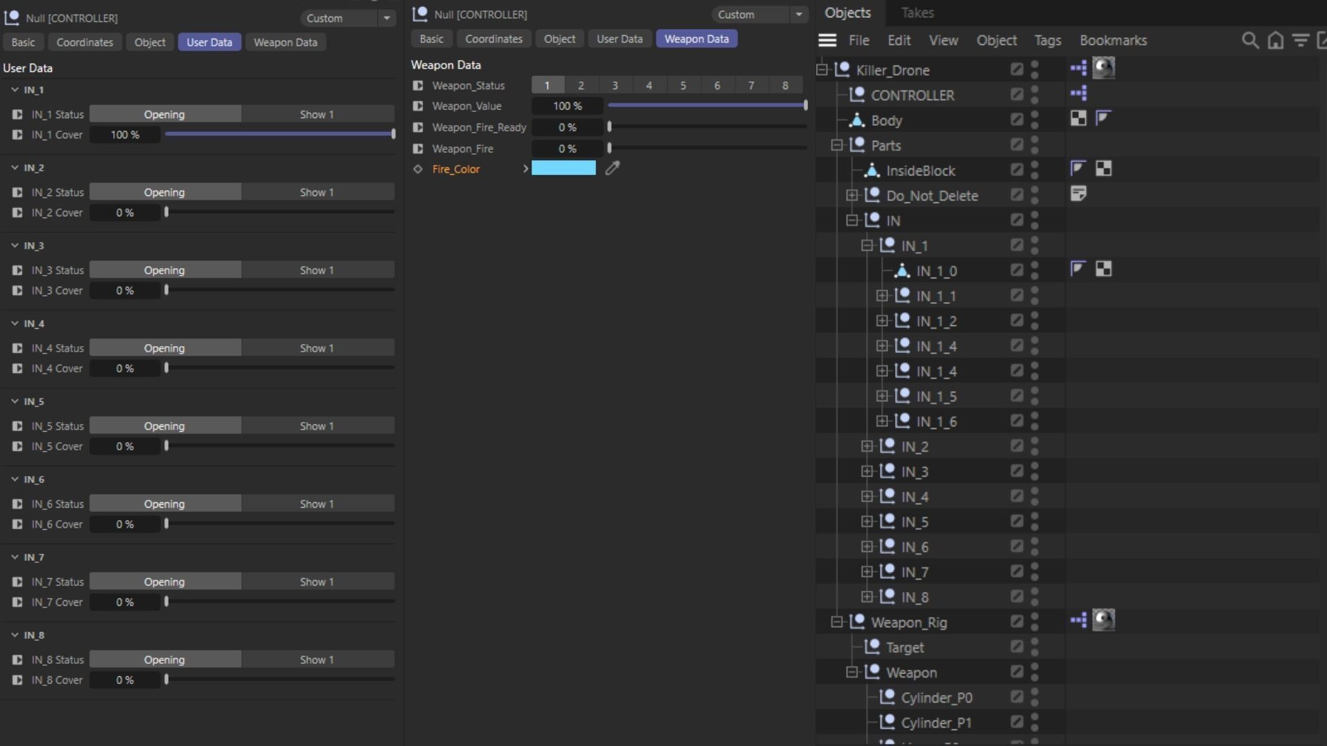 Futuristic Weapon Rig free 3D model rigged | CGTrader