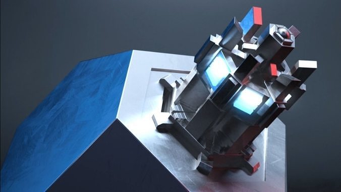 Futuristic Weapon Rig free 3D model rigged | CGTrader