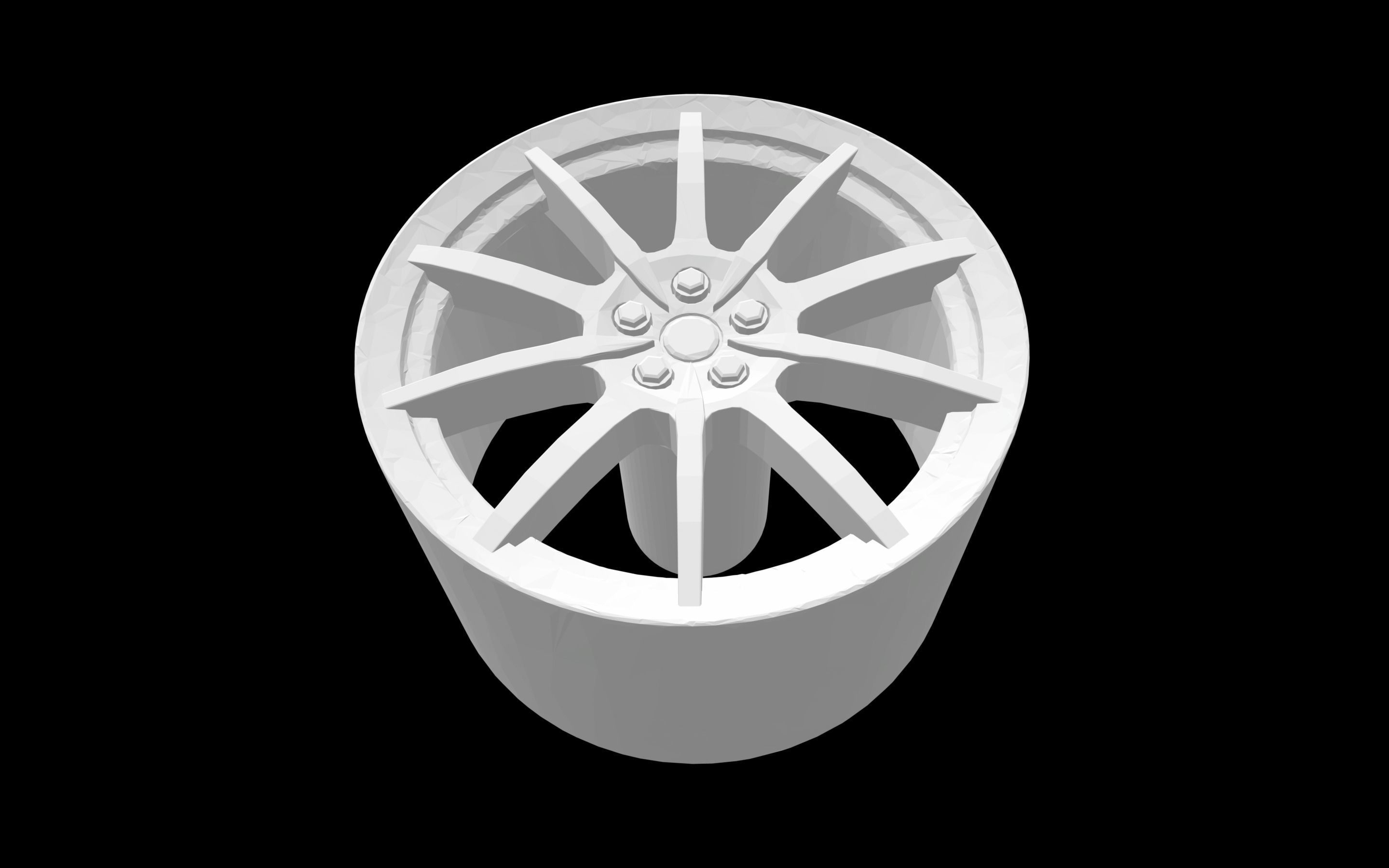 ferrari carbon scalable and printable rims 3D model 3D printable | CGTrader